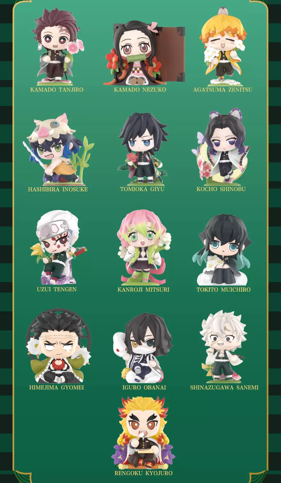 Kimetsu no Yaiba: Guardianes de la Noche Flor de Cumpleaños - Blind ...